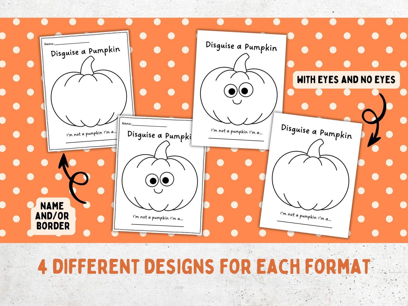 Pumpkin Disguise Worksheet Activity for Kids - Etsy