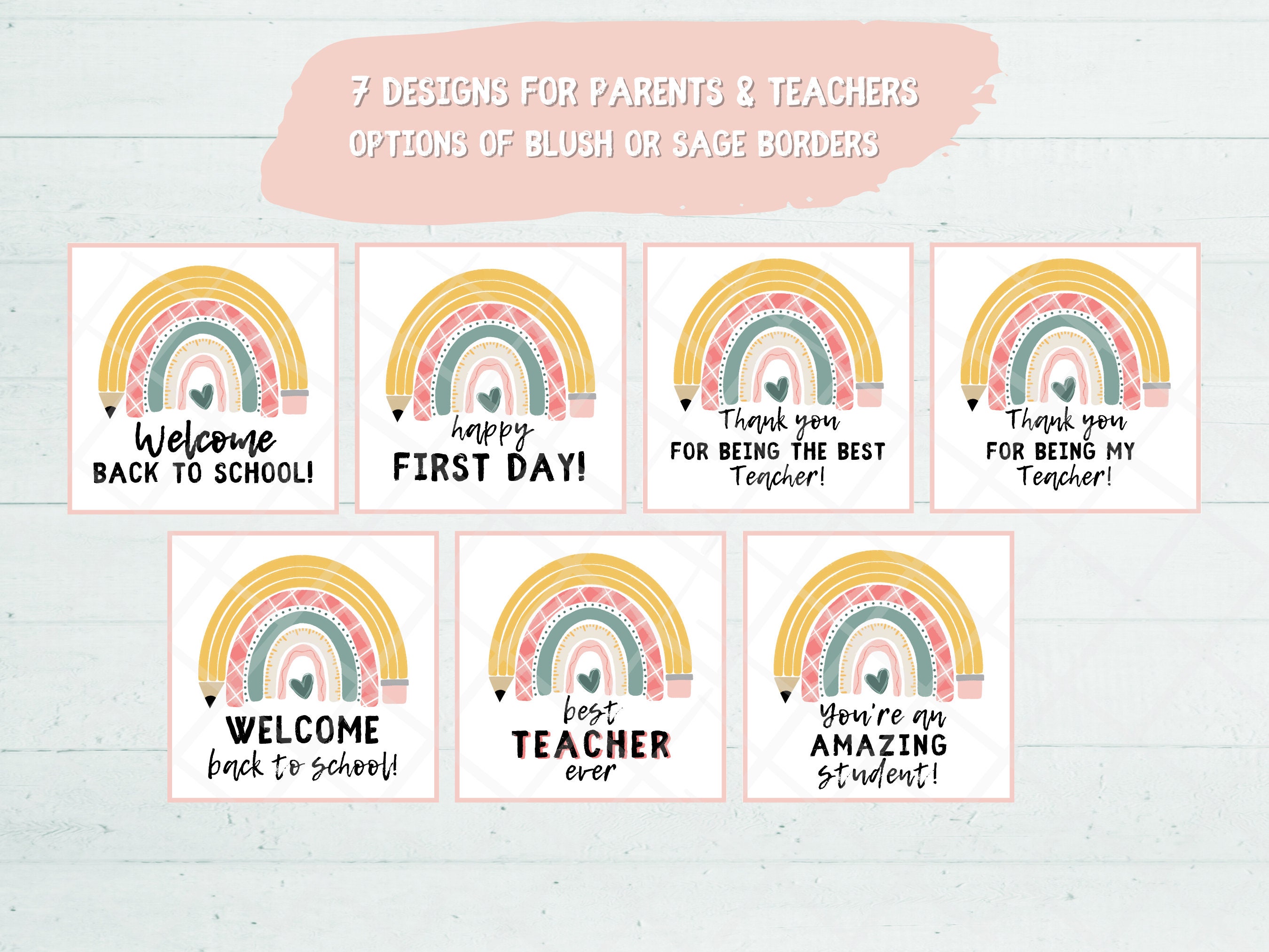 Printable First Day of School Tag Back to School Tag Teacher - Etsy