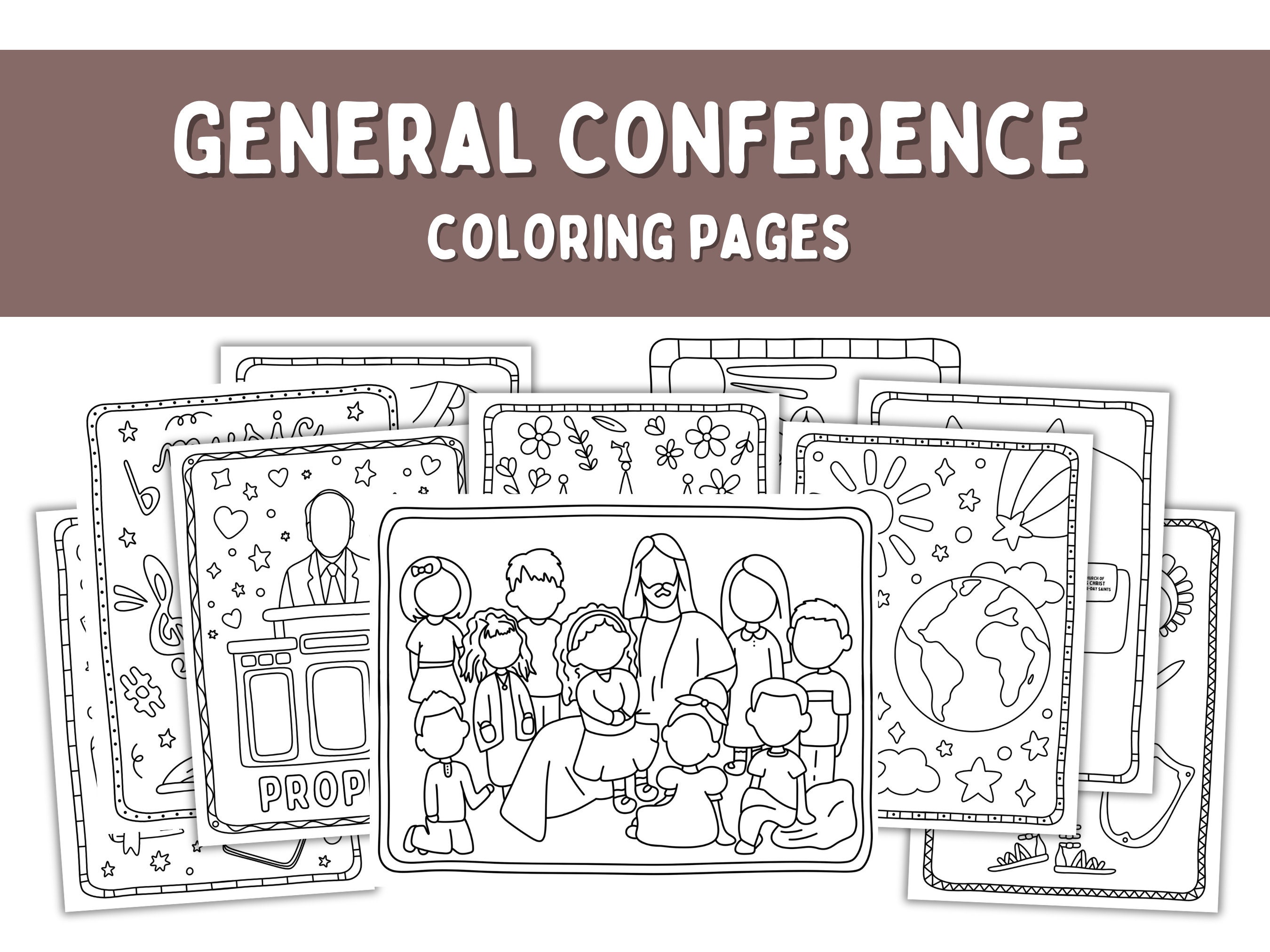 General Conference Coloring & Activity Pages Conference Packet Kids ...
