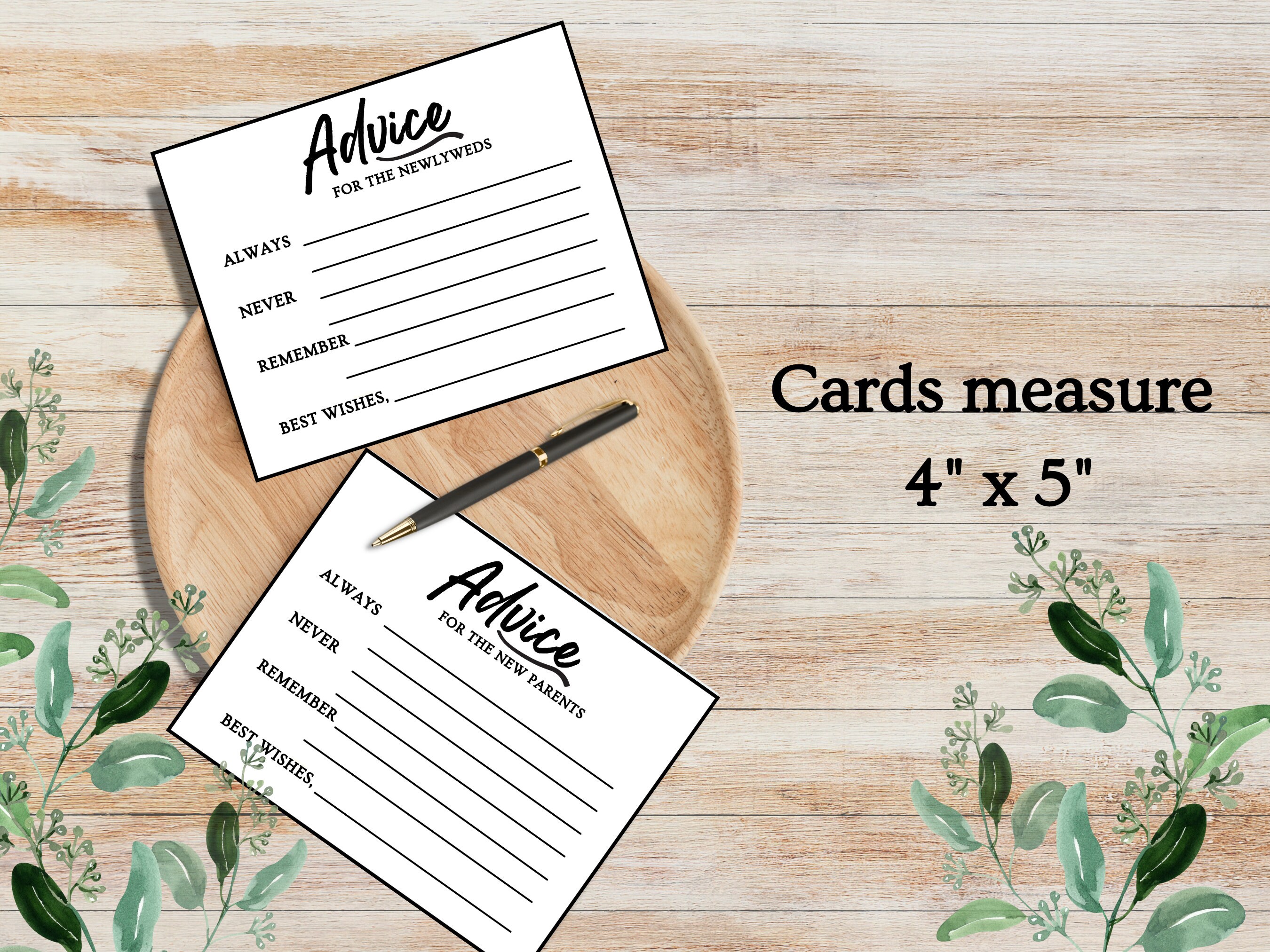 Printable Advice Cards and Signs newlyweds New Parents - Etsy