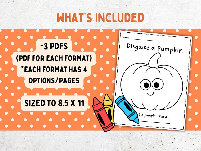 Pumpkin Disguise Worksheet Activity for Kids - Etsy