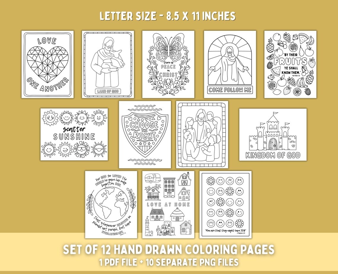 General Conference Coloring Pages Kids Conference Activity Jesus Christ ...