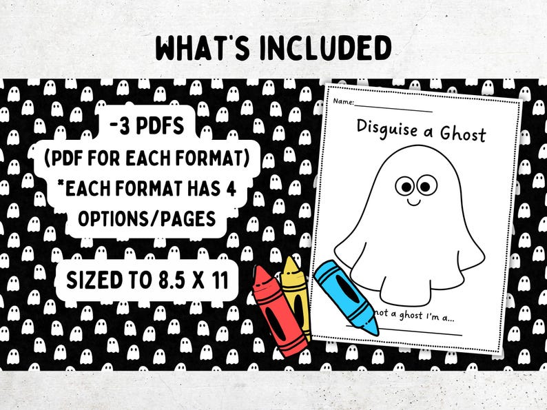 Disguise a Ghost Activity for Kids - Etsy