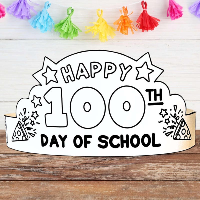 100th Day of School Hats - Etsy