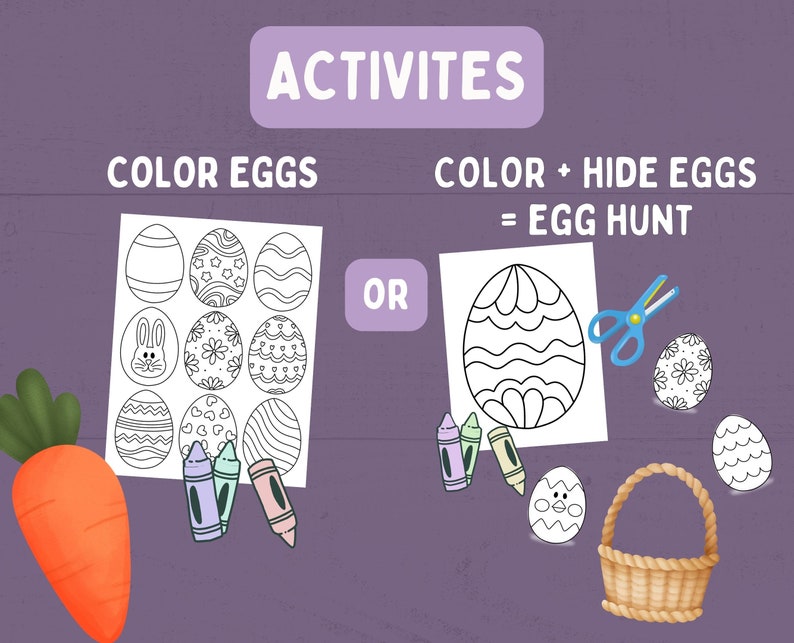 Easter Egg Coloring Pages: 50+ Designs, Spring Activity (PDF) - Etsy