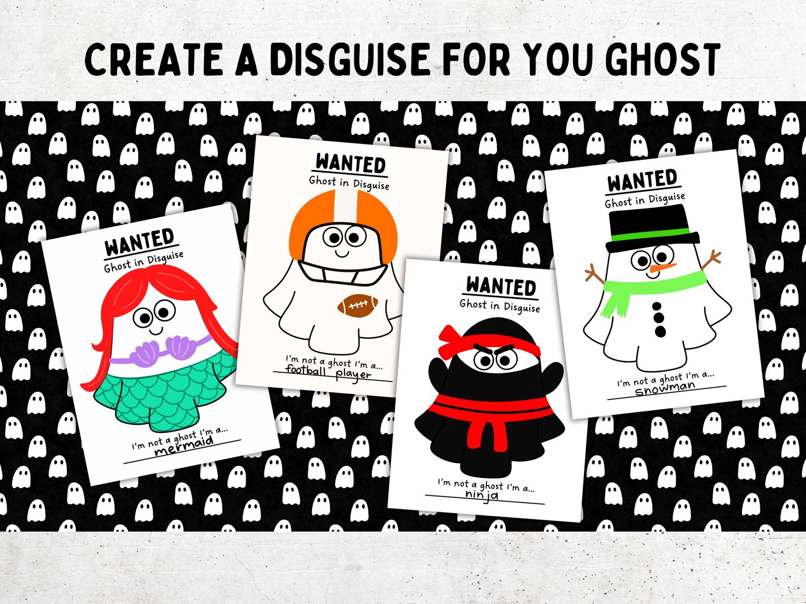 Disguise a Ghost Activity for Kids - Etsy