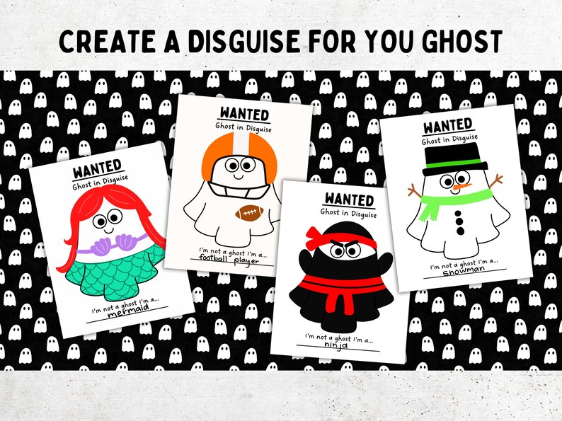 Disguise a Ghost Activity for Kids - Etsy