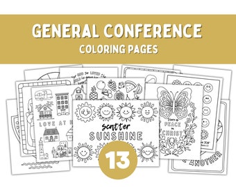 General Conference Coloring Pages Kids Conference Activity Jesus Christ ...