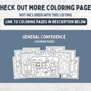 General Conference Coloring Pages | Kids Conference Activity | Jesus ...