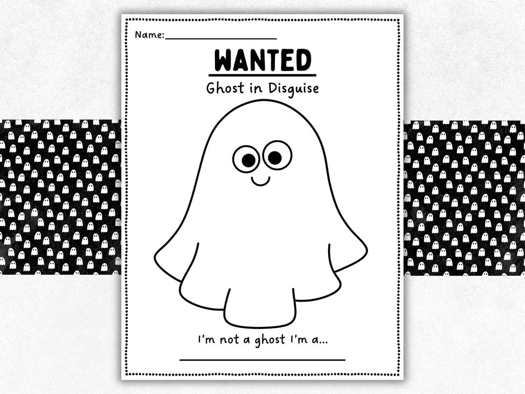 Disguise a Ghost Activity for Kids - Etsy
