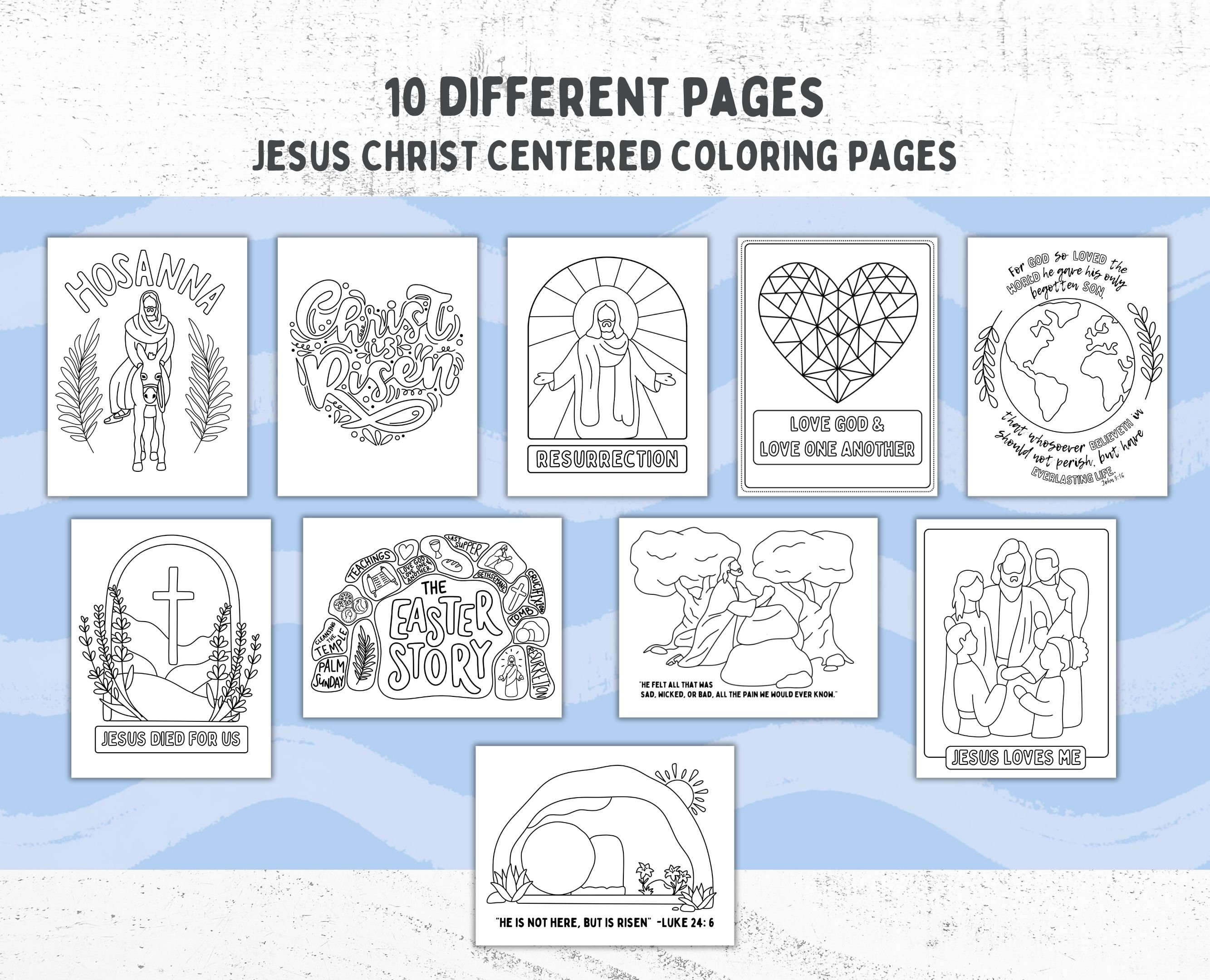 Easter Coloring Pages Easter Coloring Kids Easter Christian Easter ...