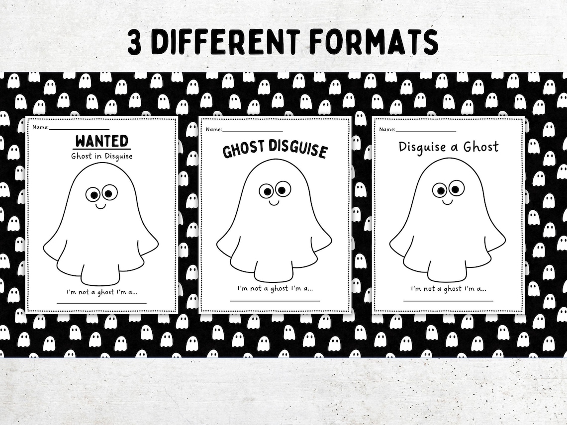 Disguise a Ghost Activity for Kids - Etsy