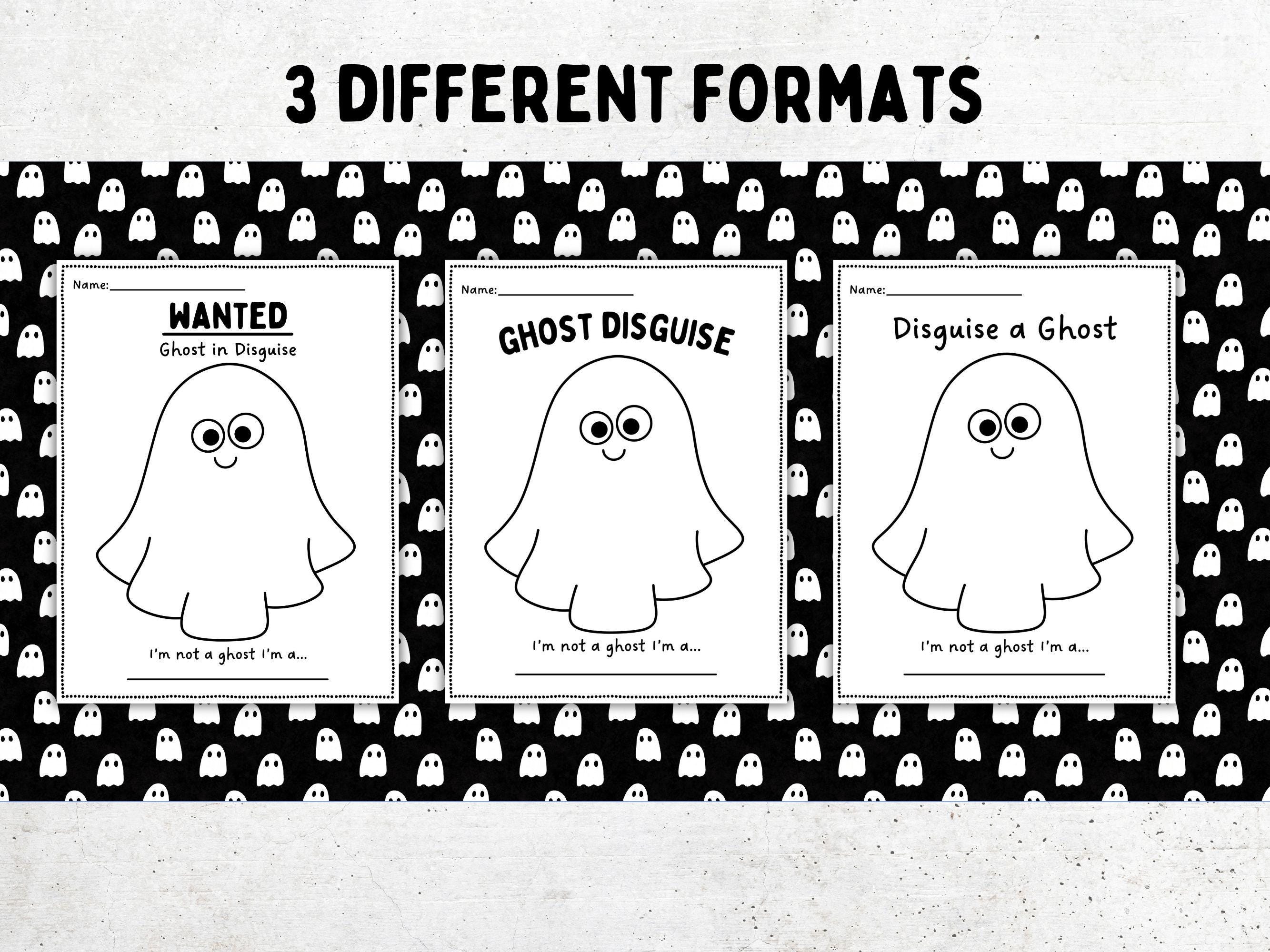 Disguise a Ghost Activity for Kids - Etsy