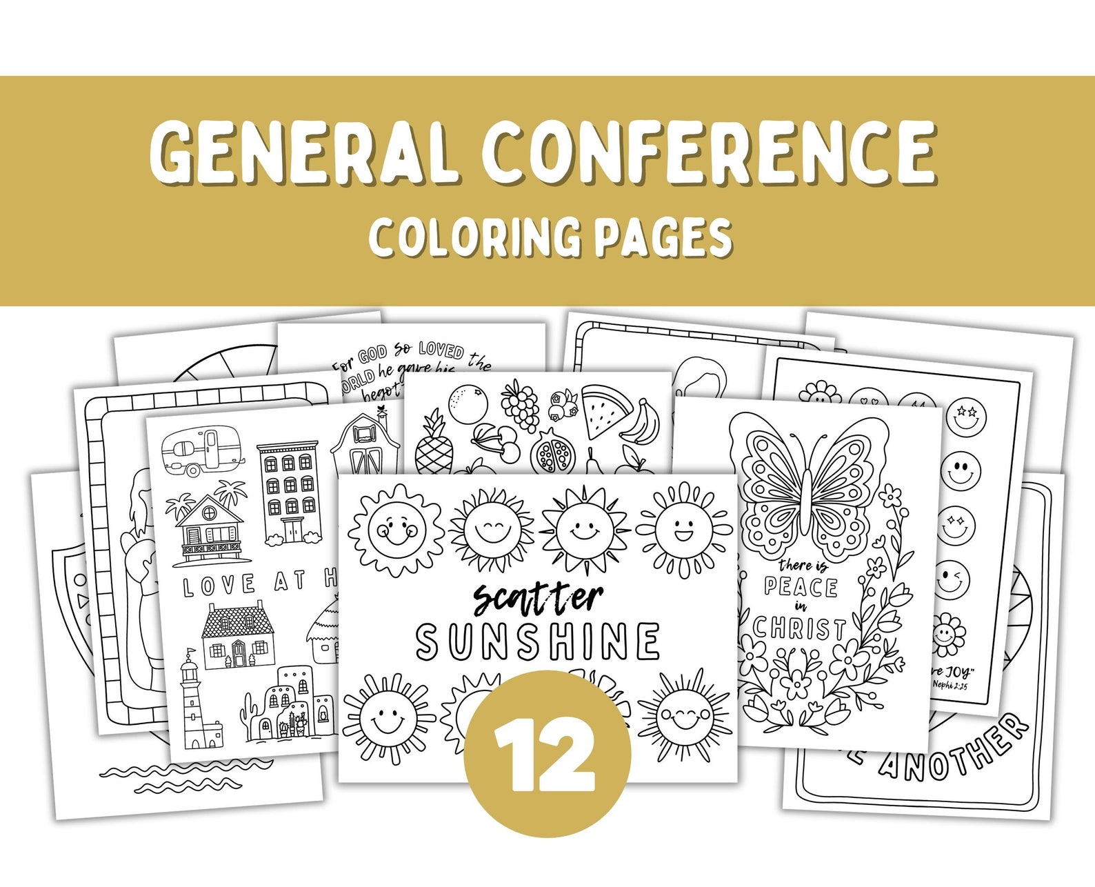 General Conference Coloring Pages Kids Conference Activity Jesus Christ ...