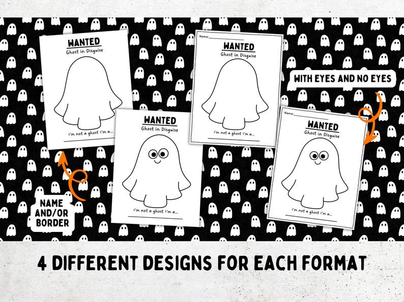 Disguise a Ghost Activity for Kids - Etsy