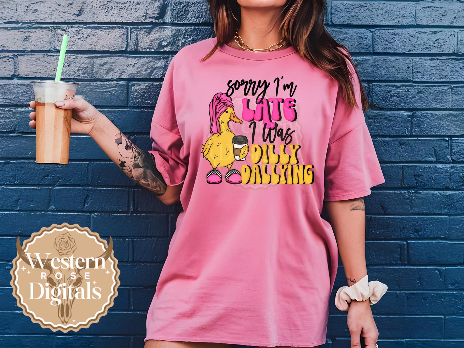 Dilly Dallying Png Digital Design, Duck Png, Boujee Png, Trendy Png ...