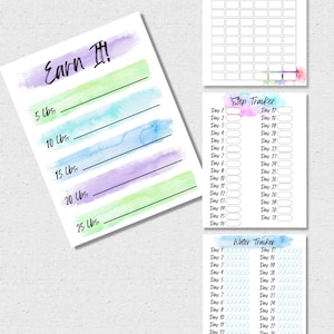 Printable Rainbow Watercolor Weight-loss Journal Weight Loss Tracker - Etsy