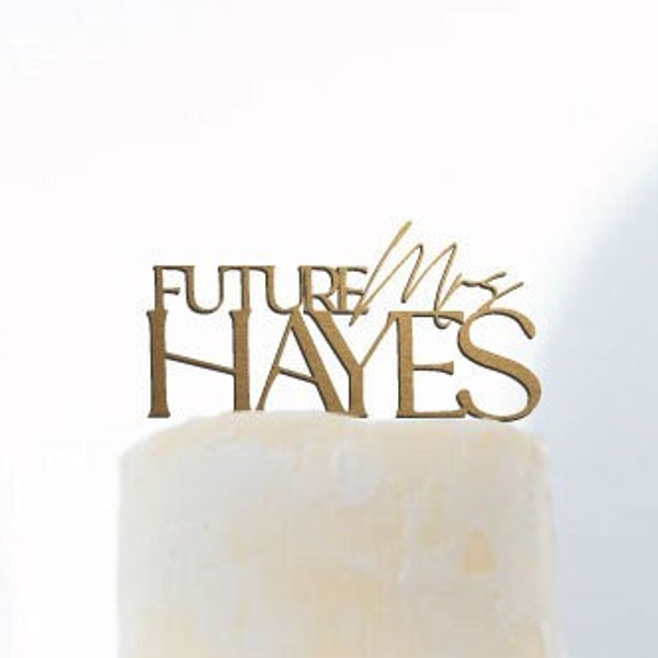 Modern Cake Topper - Etsy