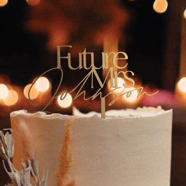 Modern Cake Topper - Etsy