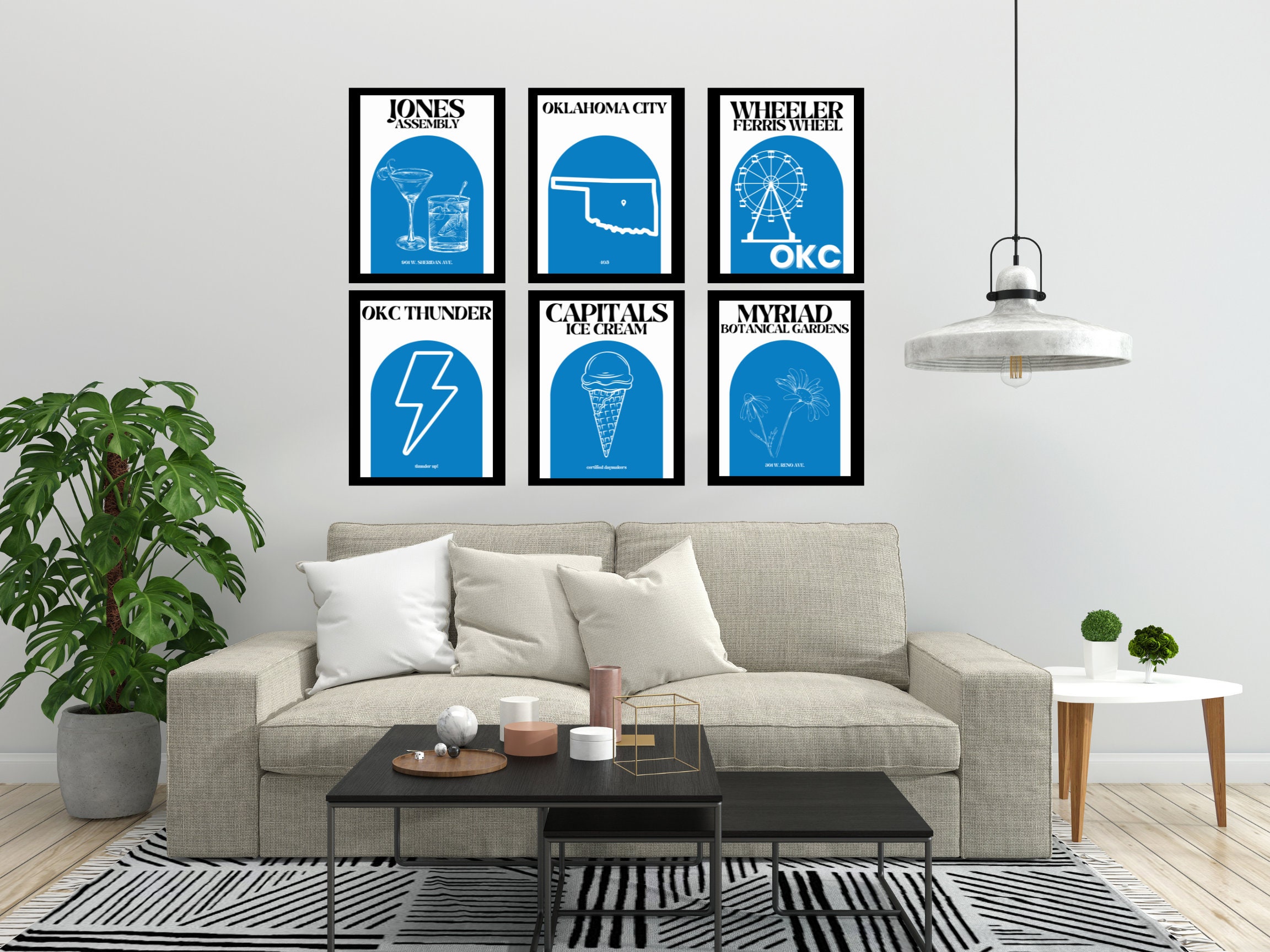 Oklahoma City- OKC Print Pack Color - Etsy