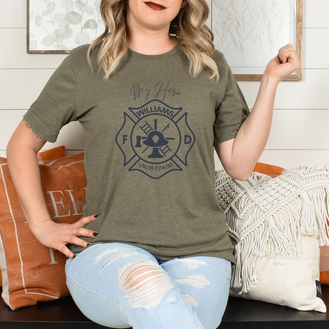 Personalized Maltese Cross Shirt Fire Emblem Firefighter - Etsy