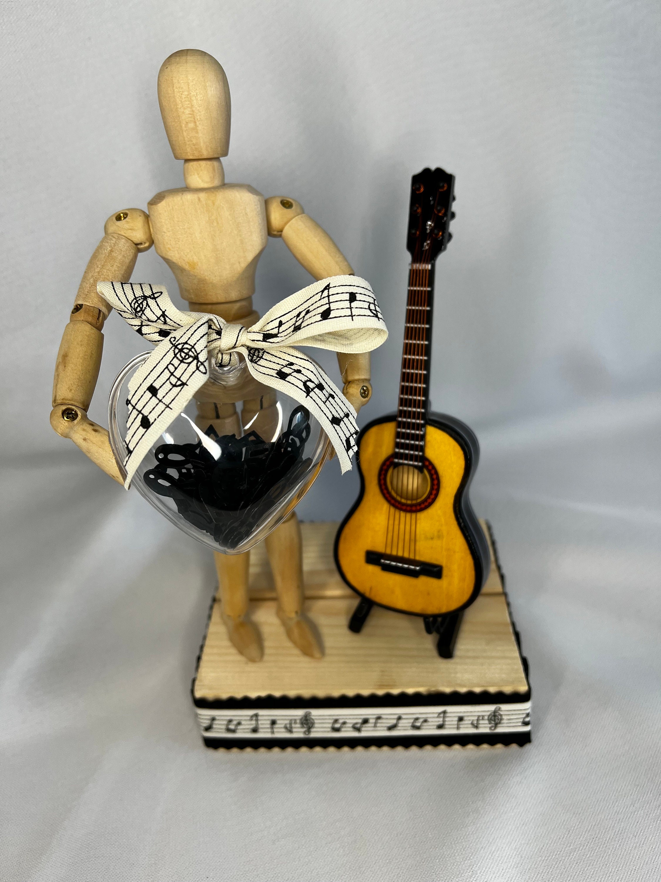 Music Lover Gift, Cute Gift for Him, Guitar Gift, Music Figure, Musical ...