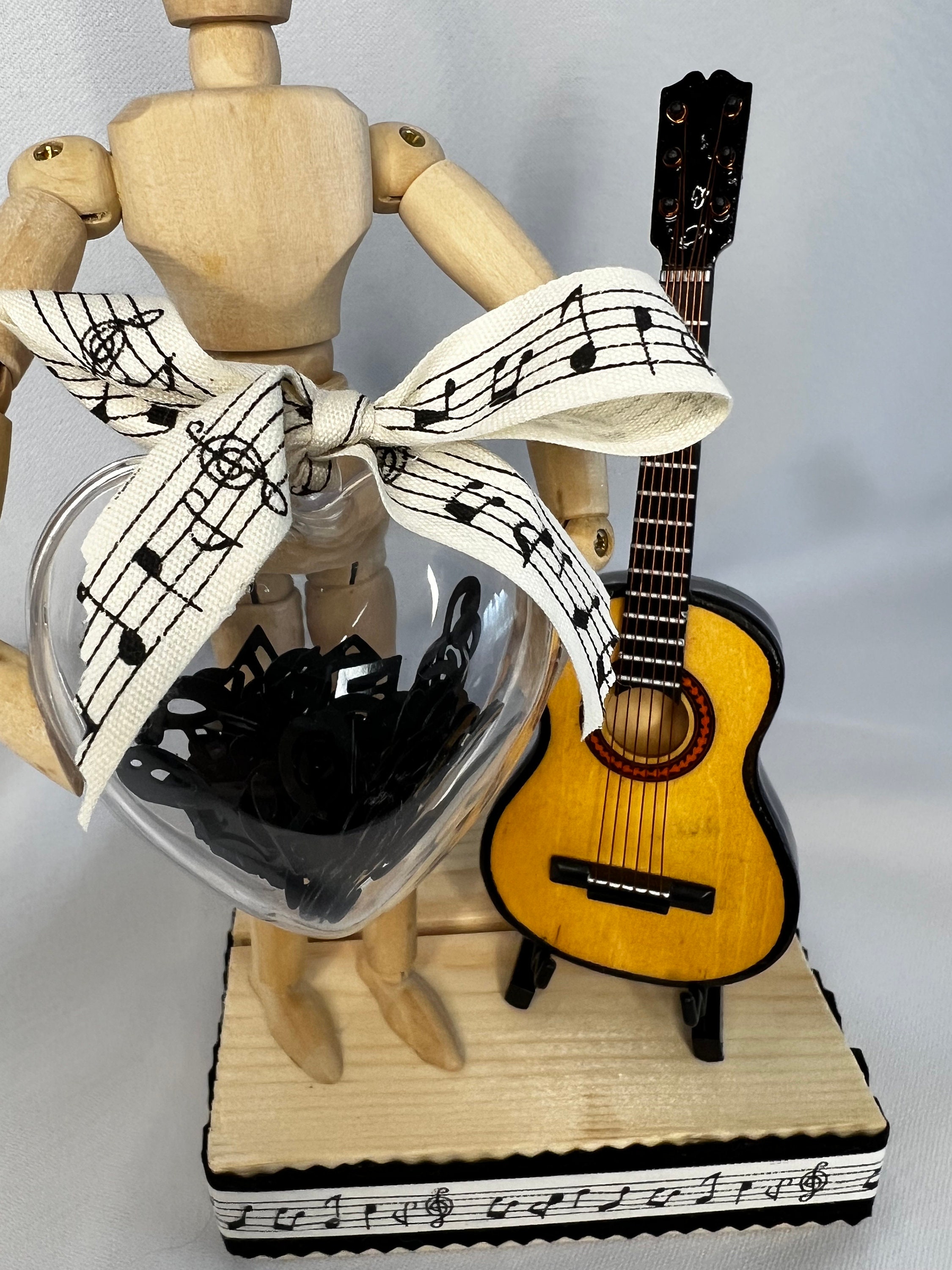 Music Lover Gift, Cute Gift for Him, Guitar Gift, Music Figure, Musical ...