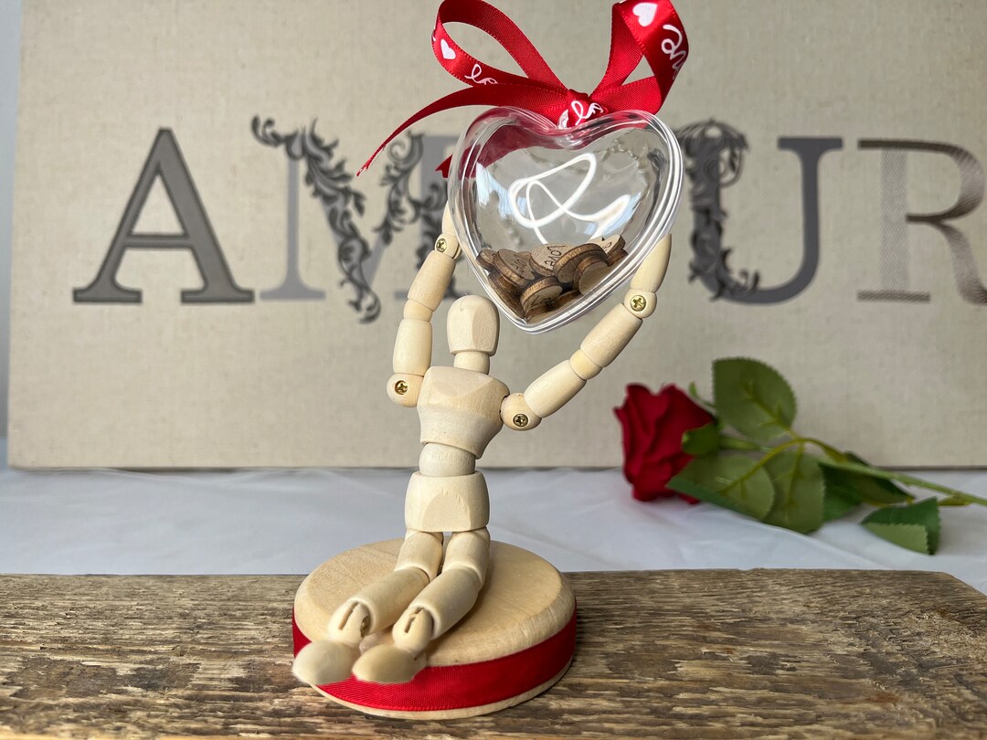 Personalised My Boo Flexible Wooden Artist, Unique Valentines Gift, 3rd ...