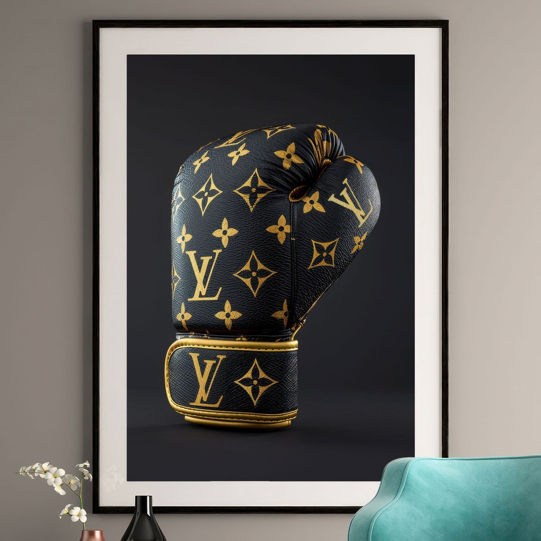 Luxury Boxing Glove Art Print Louis Vuitton Leather Icon Home Decor - Etsy