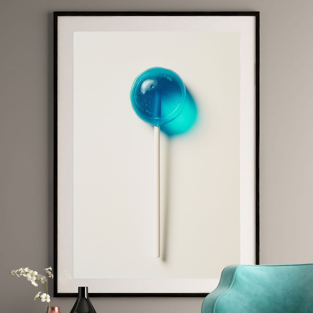 Minimalist Lollipop Print, Lollipop Art Print, Kitchen Decor - Etsy