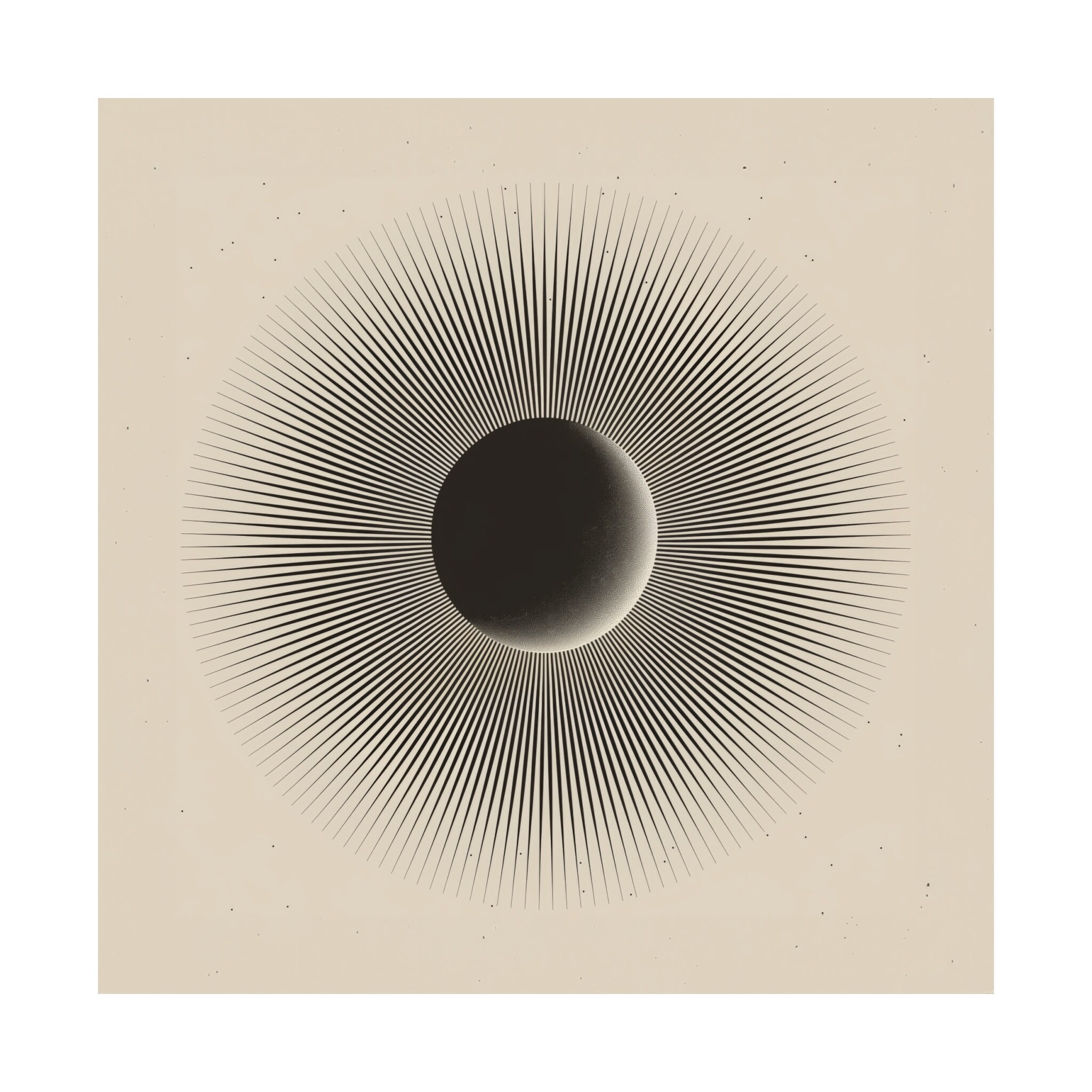 Solar Flare: A Graphic Solar Eclipse Art Print - Etsy