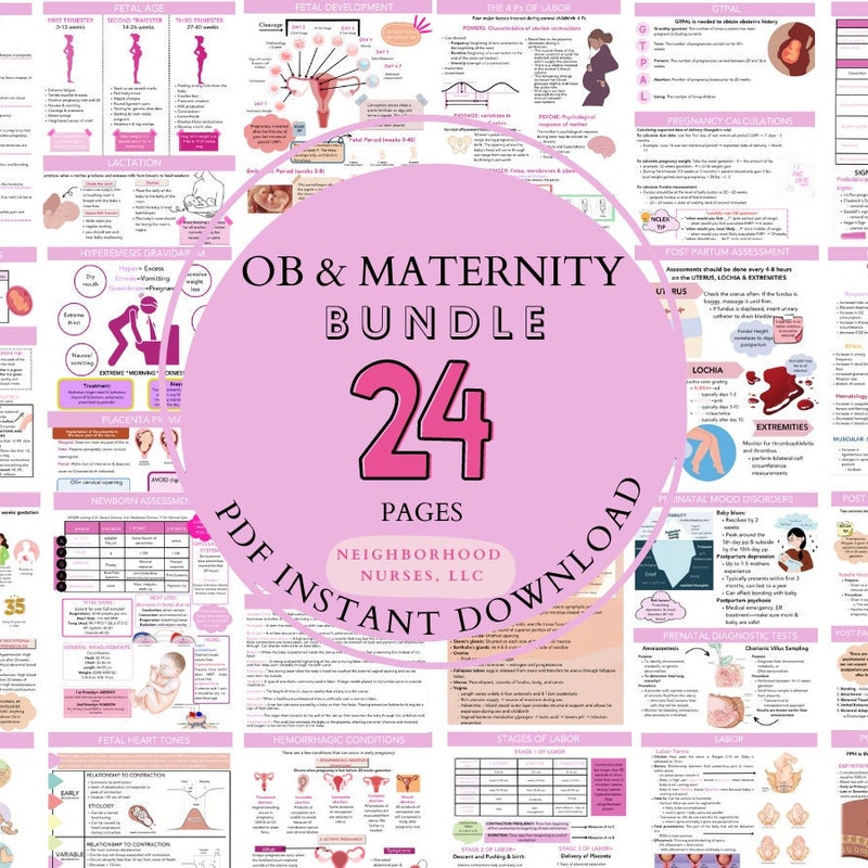 Maternity Study Guide - Etsy