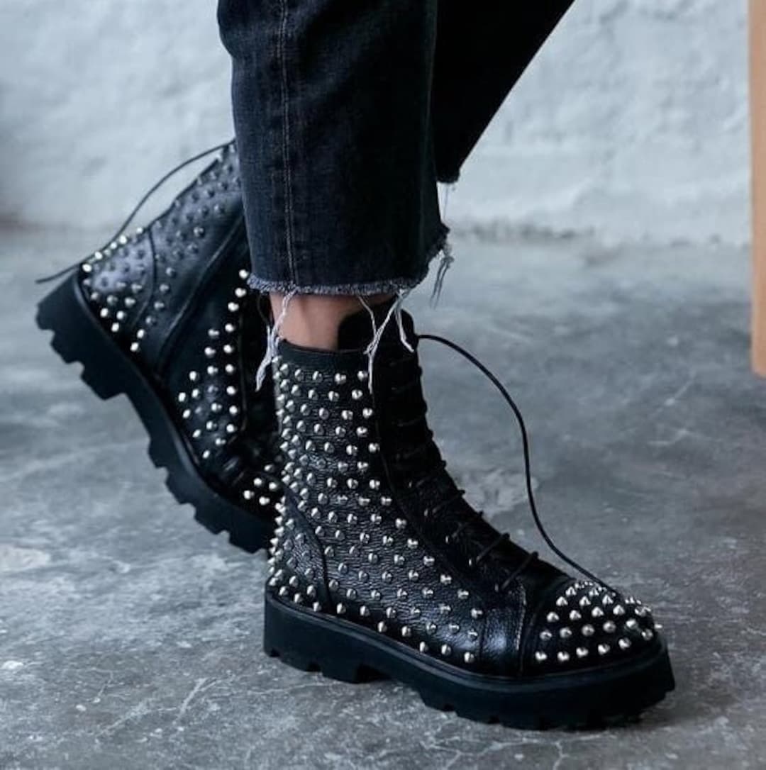 Women's Leather Boots Ankle Length Boots Handmade Boots Special Design ...