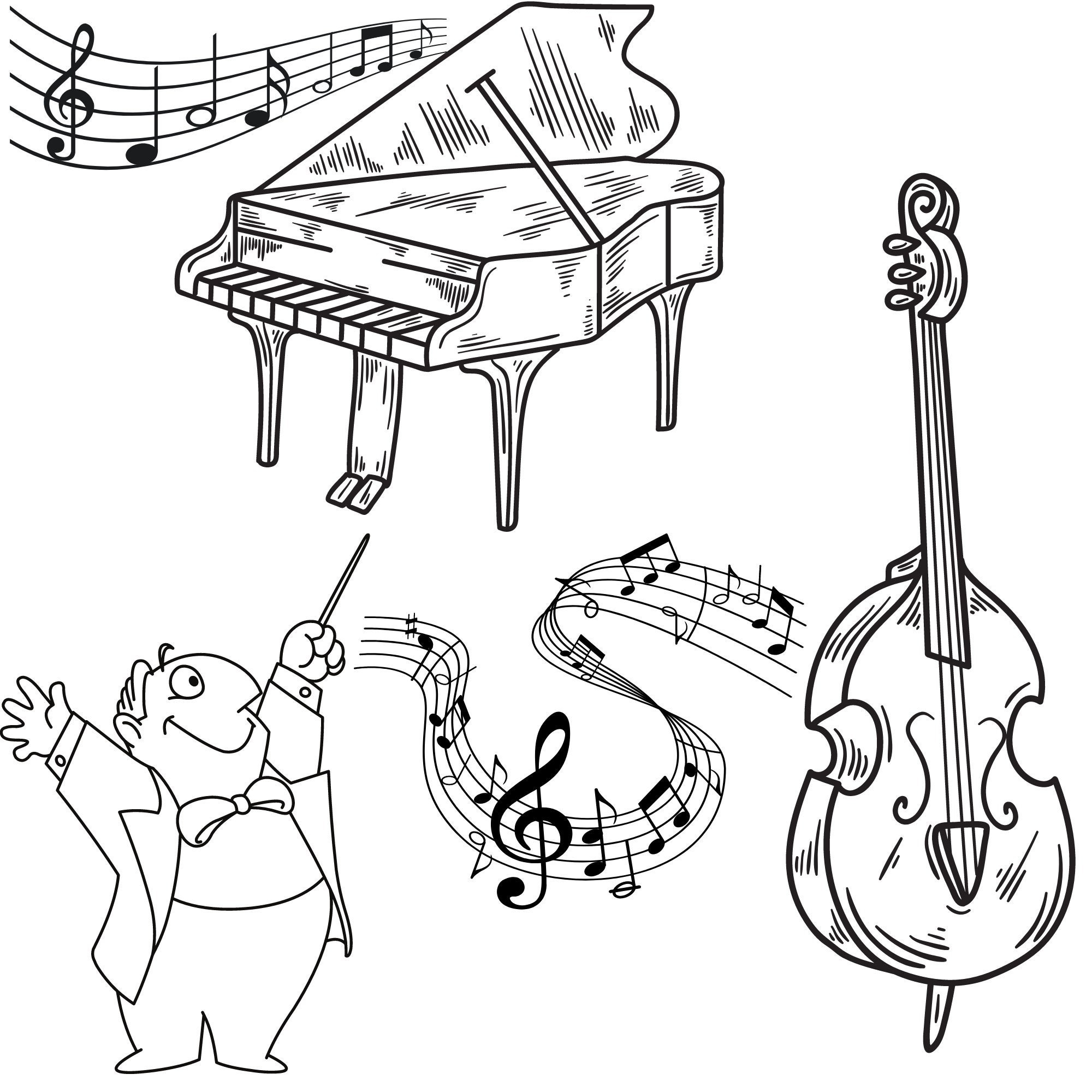 A Conductor Guy With Instruments - Etsy