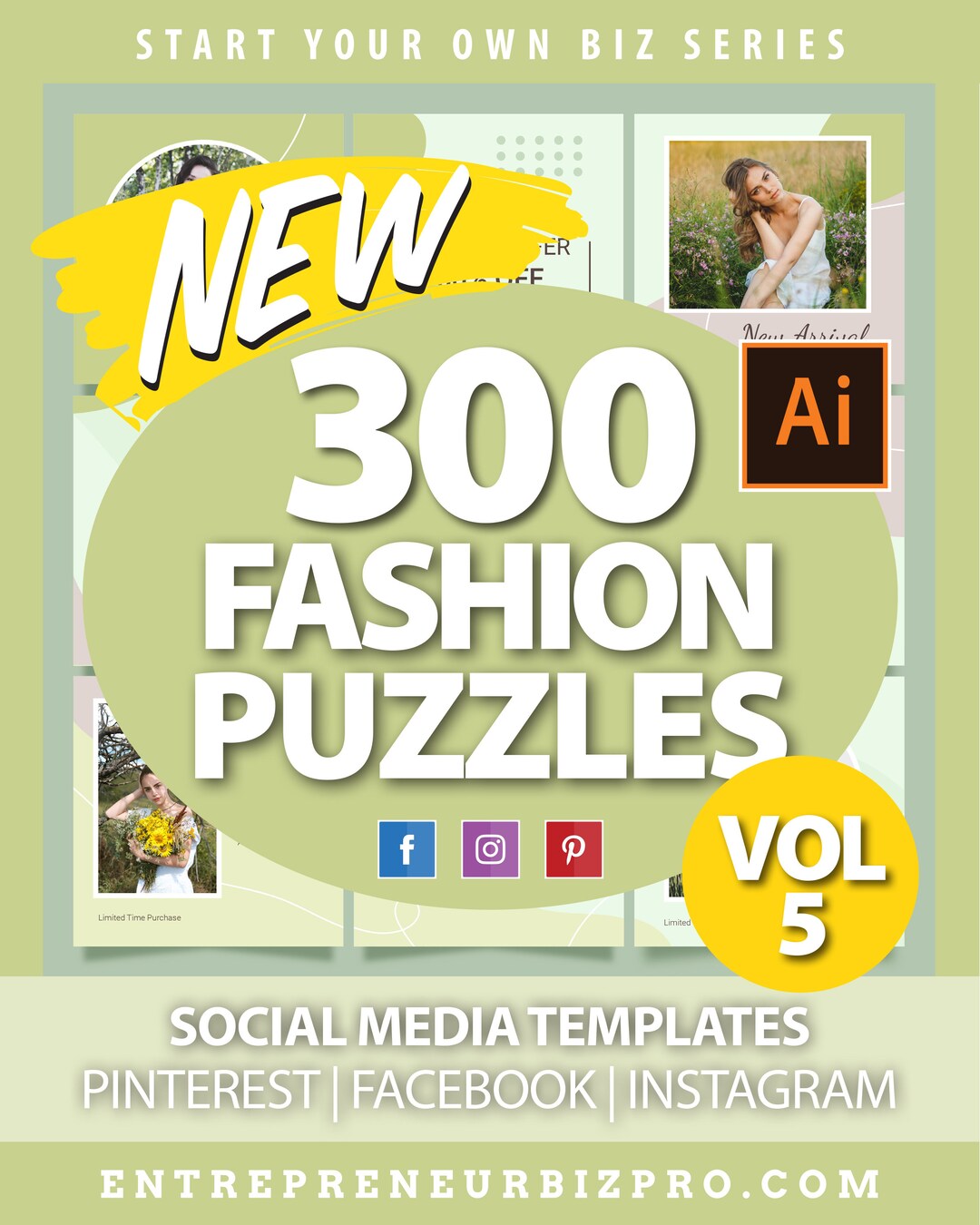 Social Media Boxes - 300 FASHION Vol 5 - Etsy