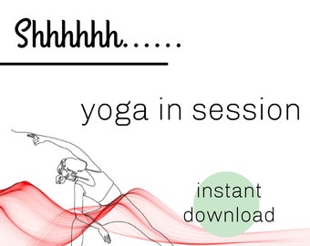 Yoga in Session Sign - Etsy