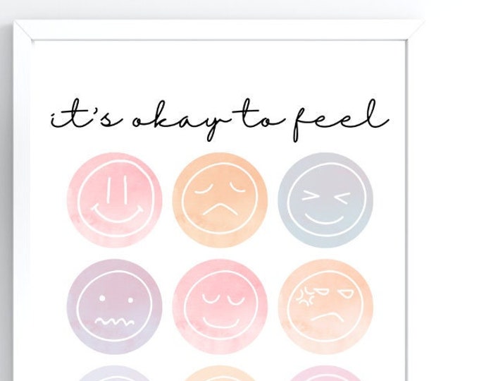 Feelings Anchor Chart - Etsy Canada
