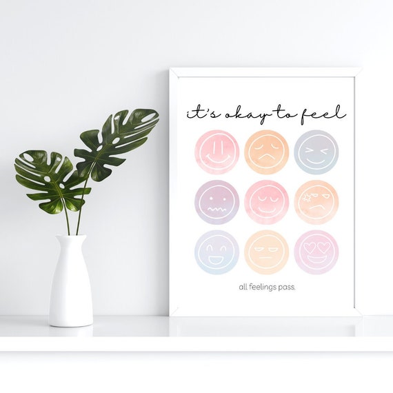 Feelings Printable Art Work - Etsy