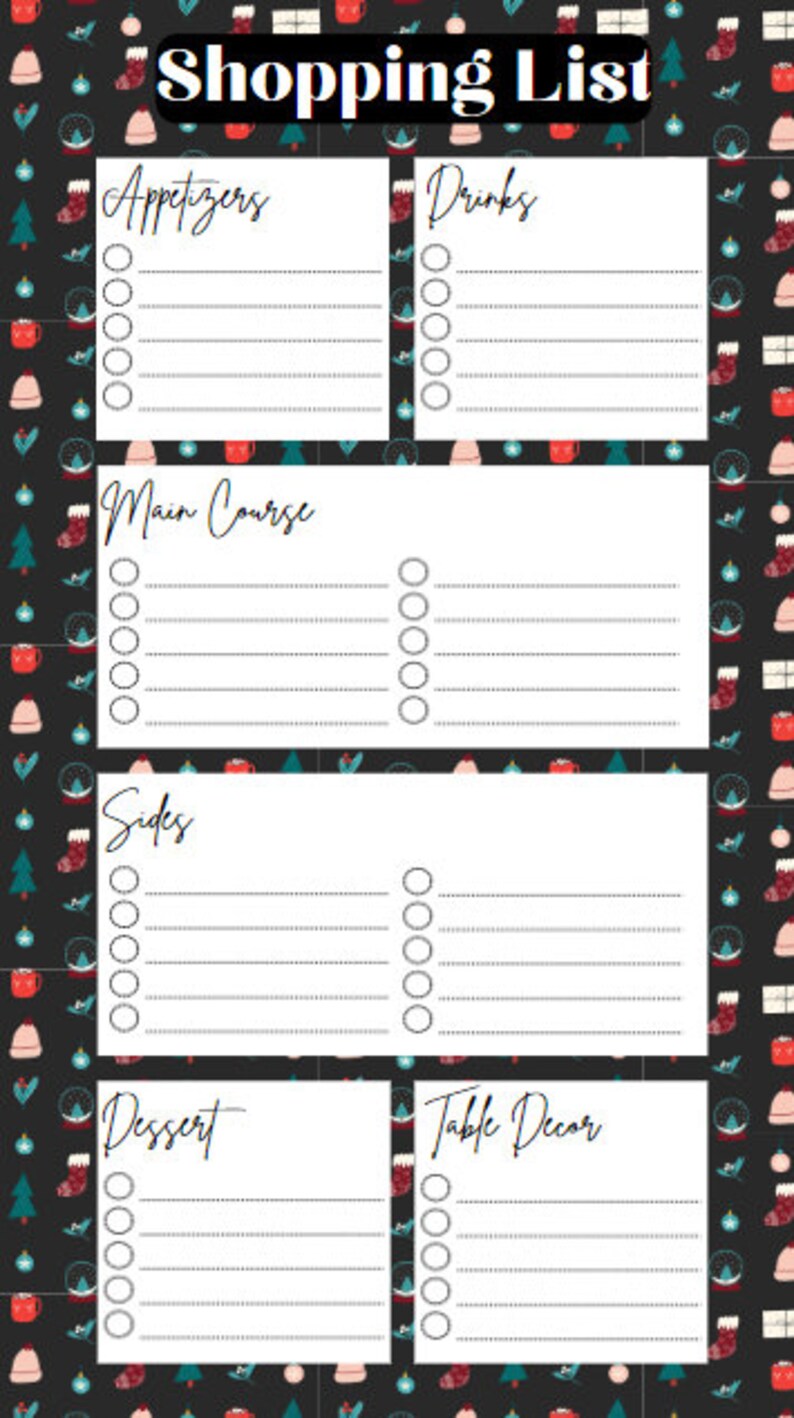 Christmas Digital Holiday Digital Planner Pack December Planner Xmas ...