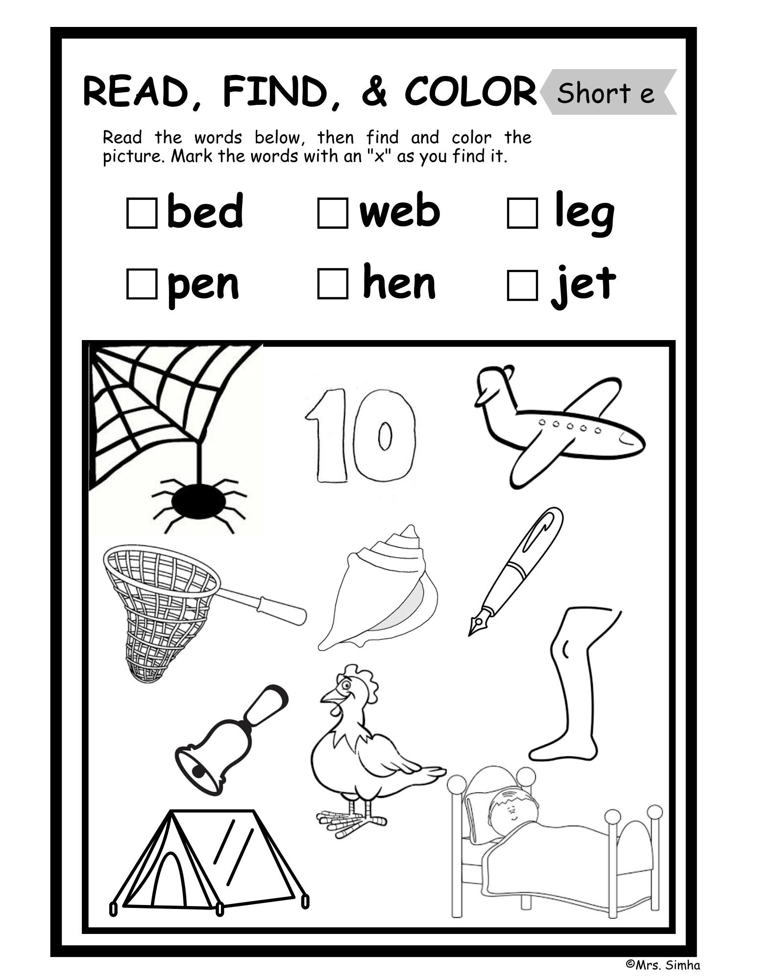 Phonics CVC Words Worksheets - Etsy