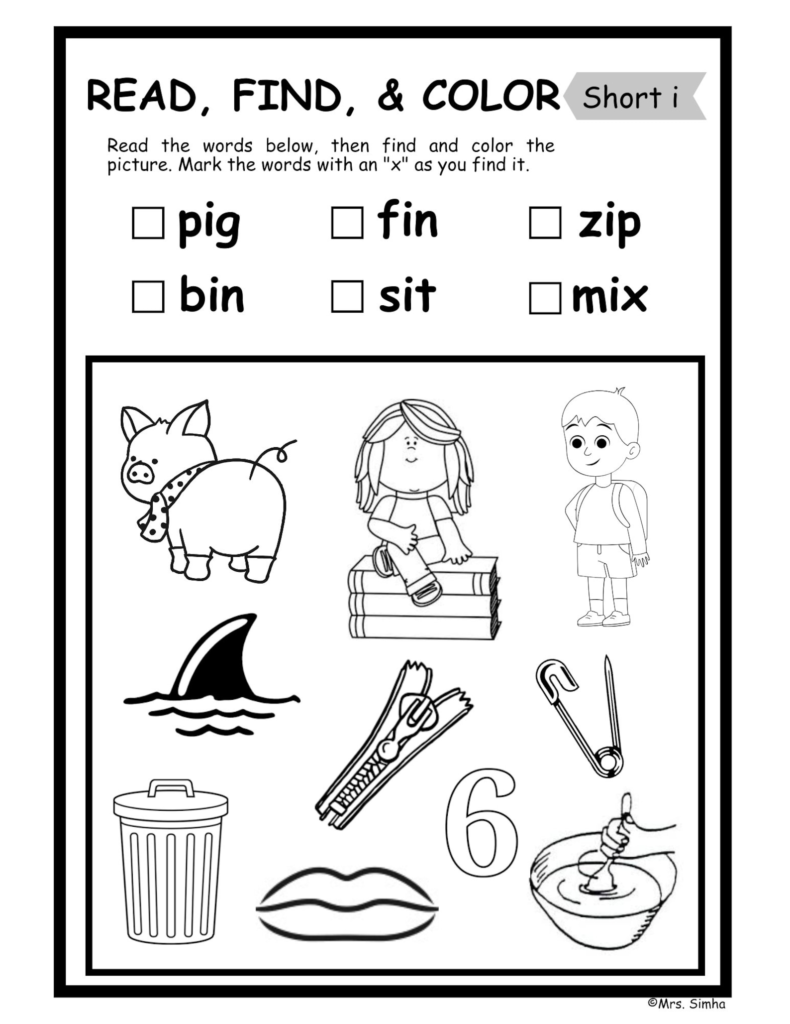 Phonics CVC Words Worksheets - Etsy