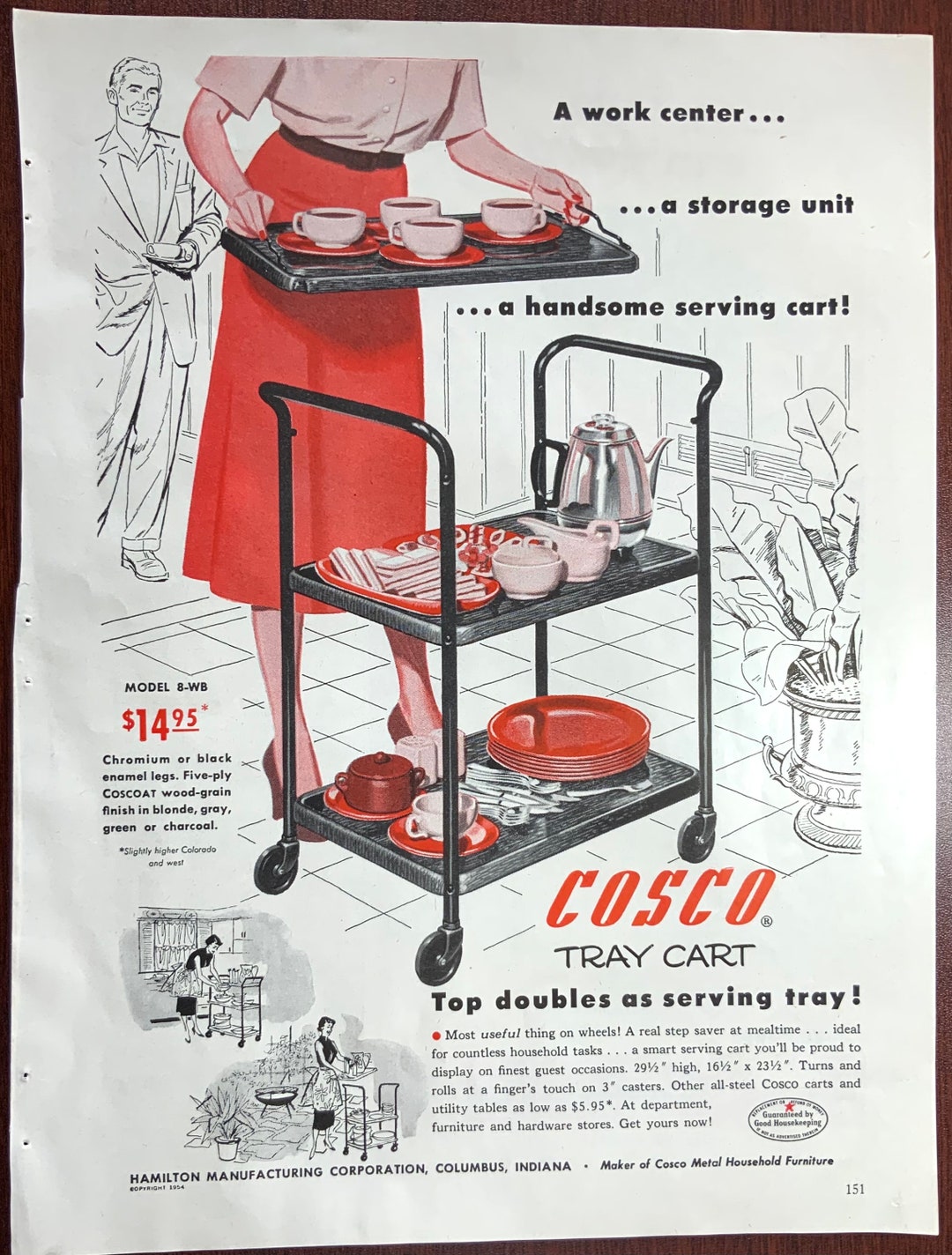 ONE PAGE With Two Ads Vintage 1954 Good Housekeeping Print Ad - Etsy