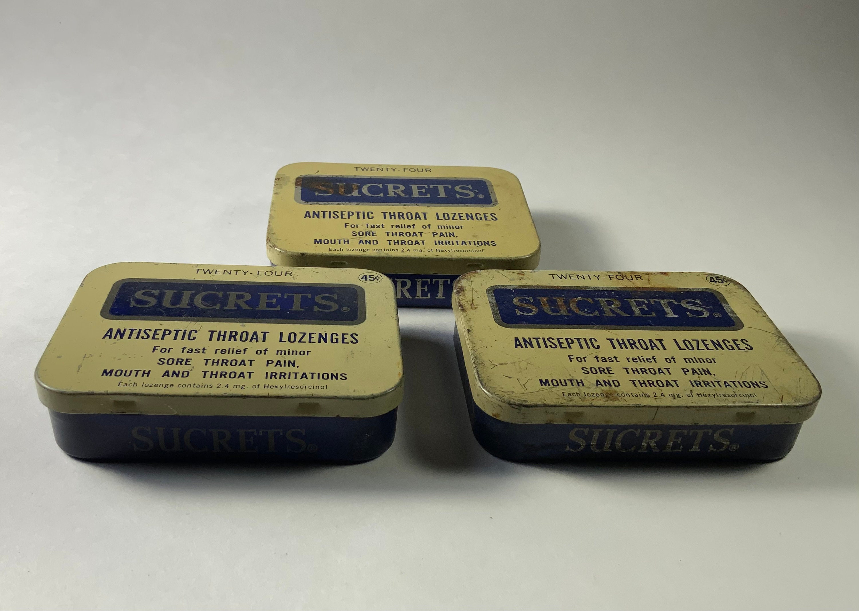 Vintage Advertising Tins Sucrets Throat Lozenges - Etsy