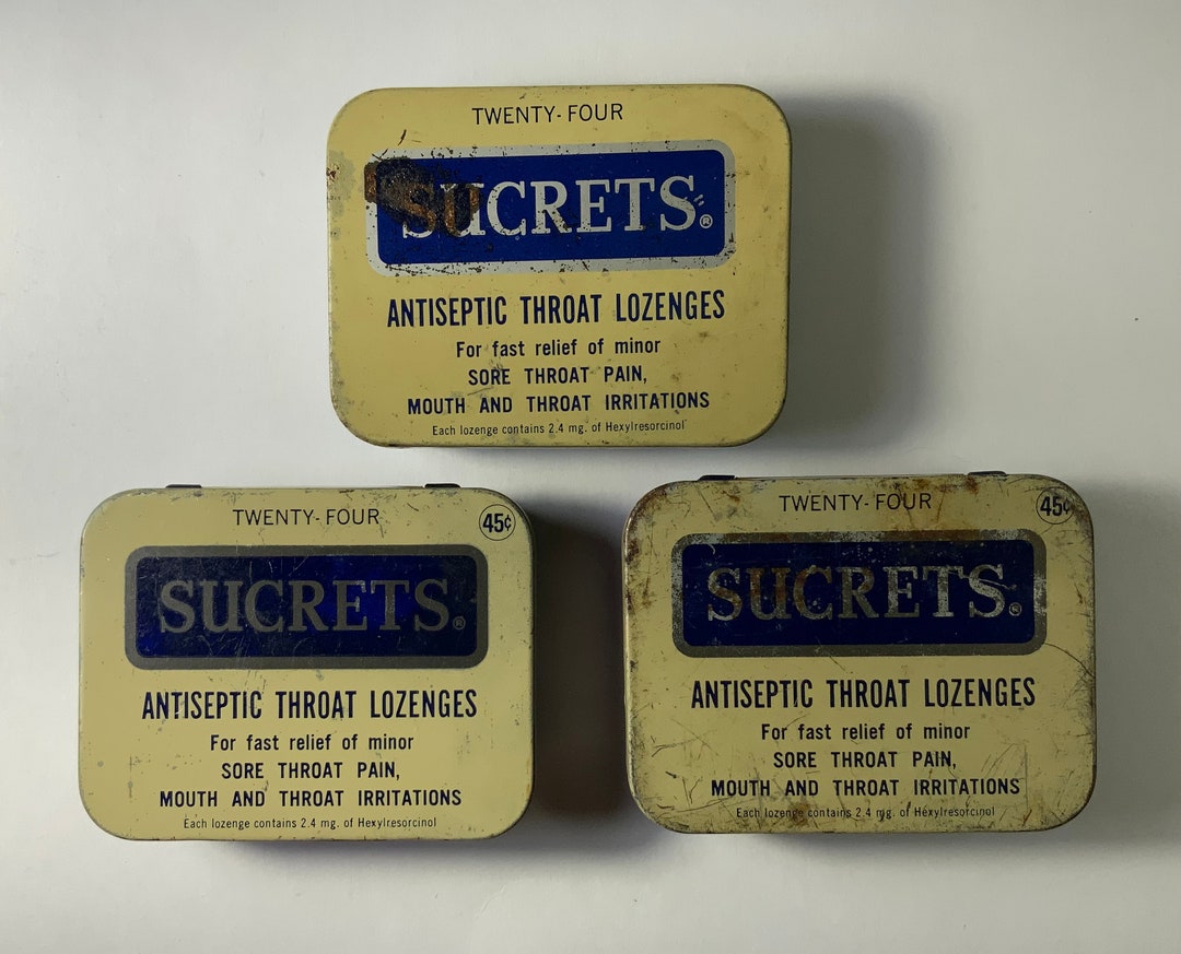 Vintage Advertising Tins Sucrets Throat Lozenges - Etsy