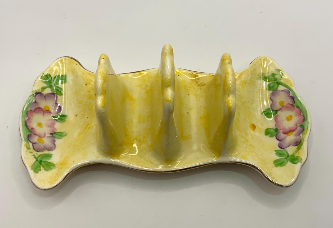 Vintage James Kent Yellow Primrose Toast Napkin Holder - Etsy