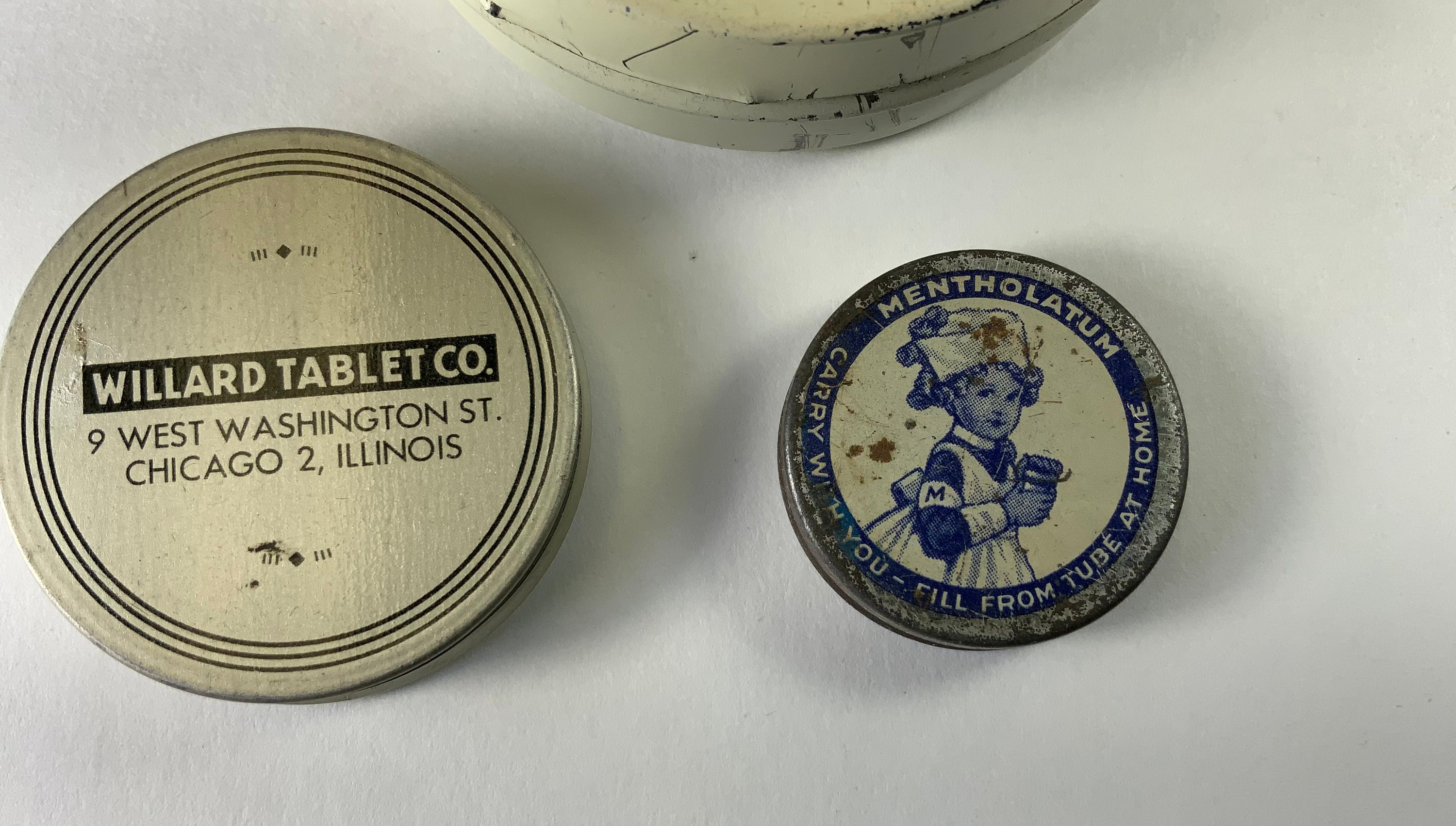 Vintage Pharmaceutical Tins Cloverine Salve Willards Tablets - Etsy