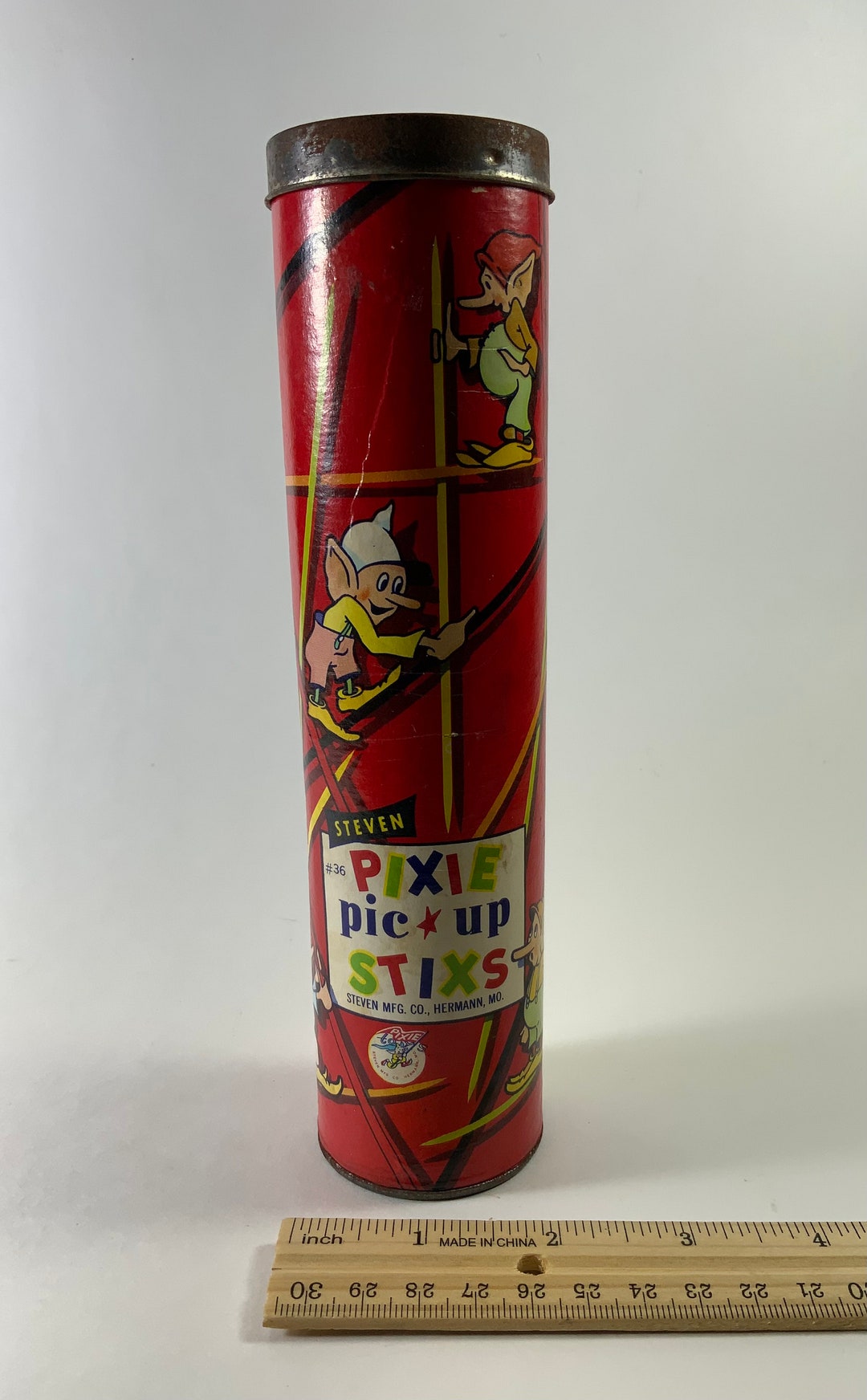 Vintage Red Steven Pixie Pic Up Stixs Toy Game Etsy