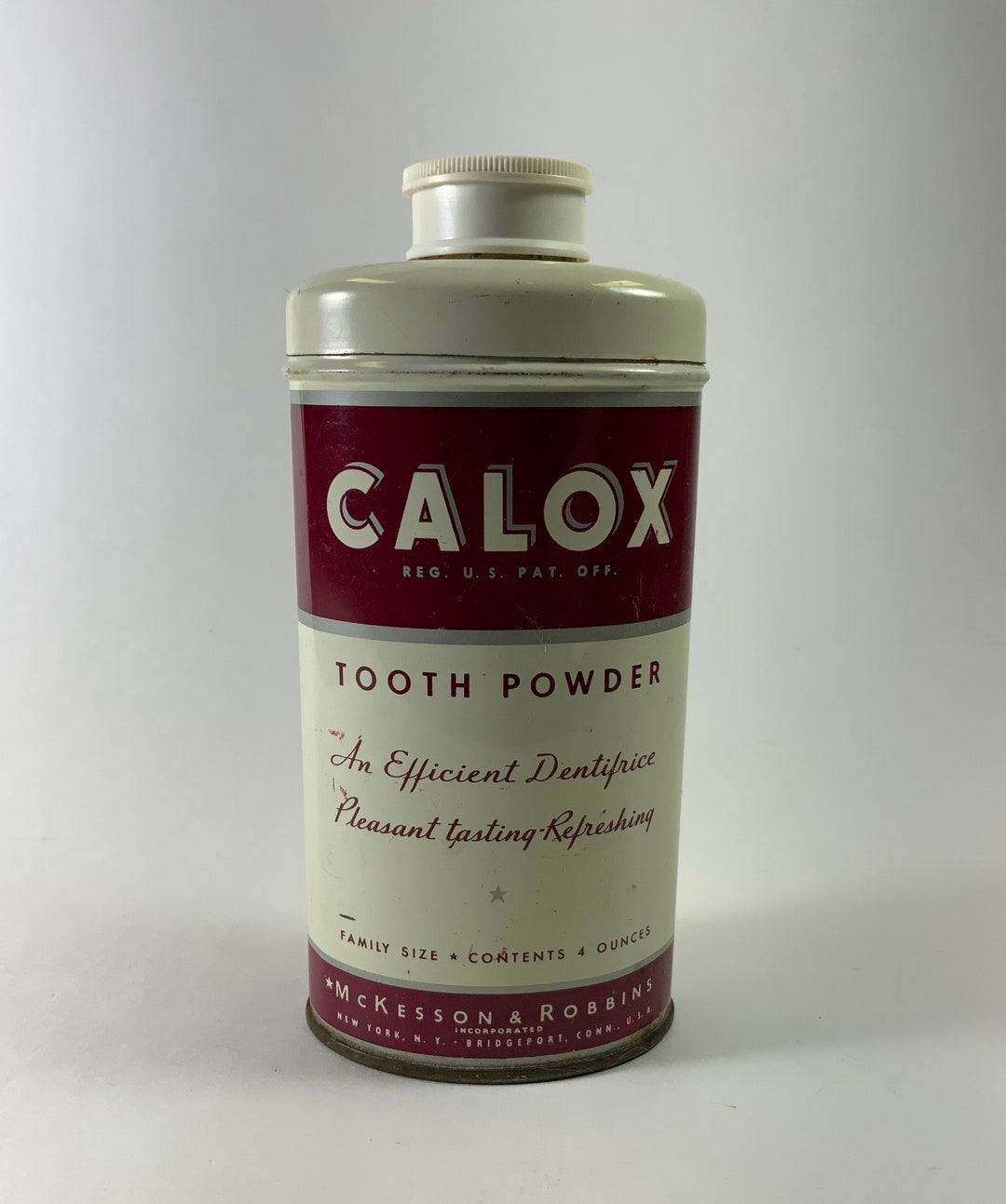 Vintage Calox Family Size Tooth Powder Tin - Etsy