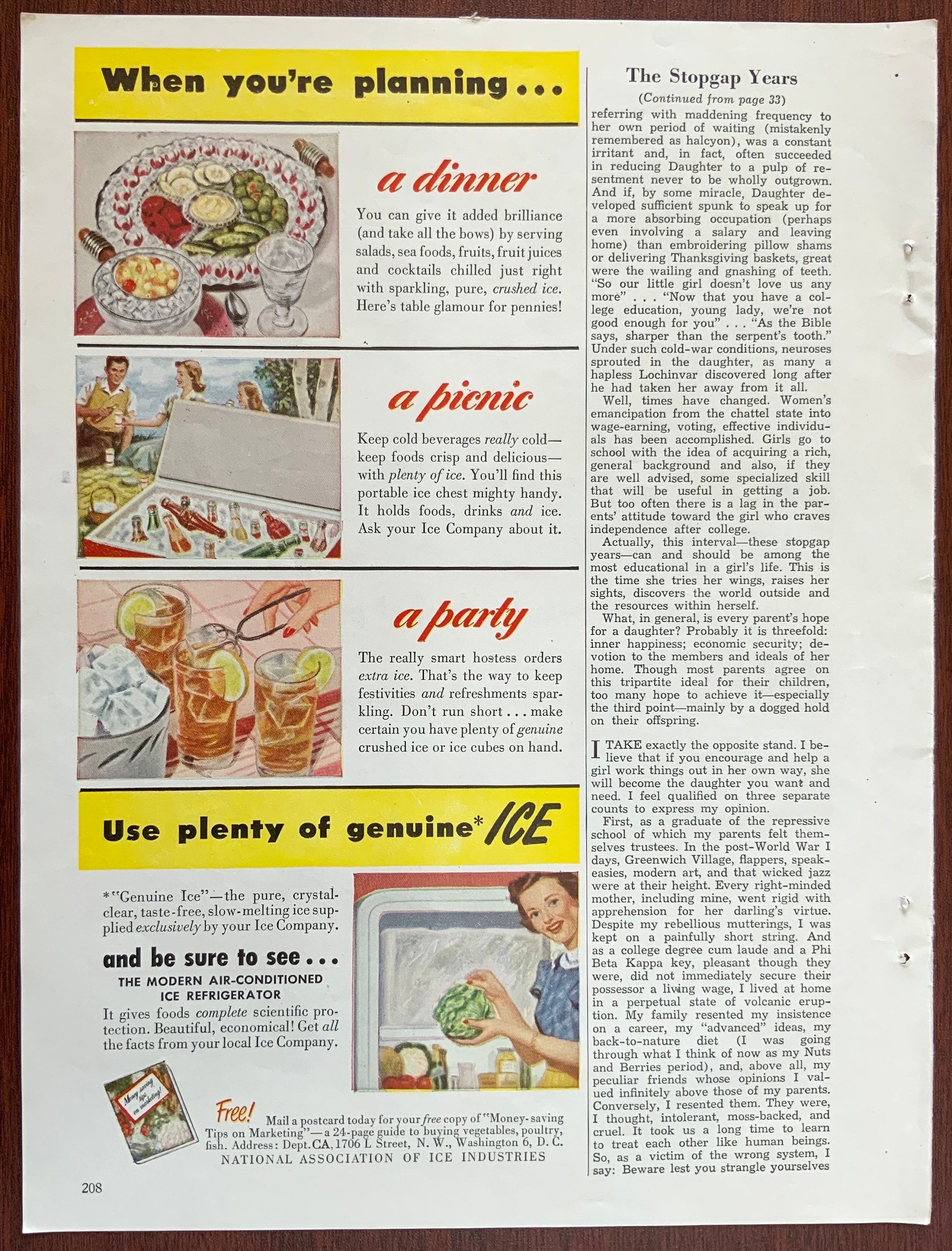 ONE PAGE With Two Ads Vintage 1949 Good Housekeeping Print Ad - Etsy