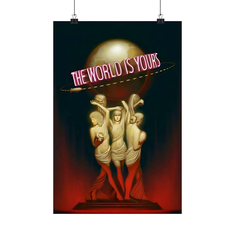 World is Yours Scarface Neon Sign - Etsy